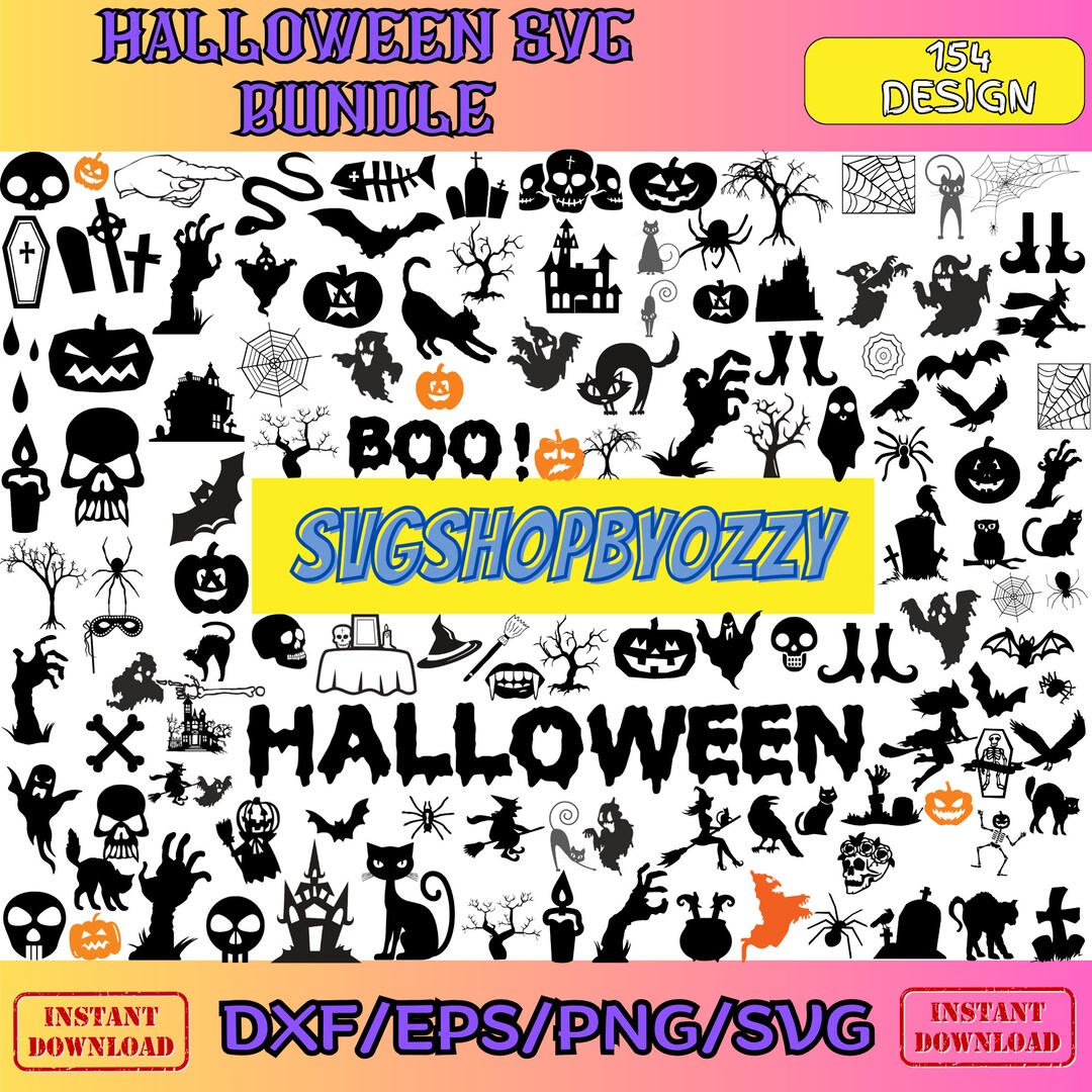 Halloween Mega Bundle,halloween SVG Bundle,halloween Gift Idea Svg,fall ...