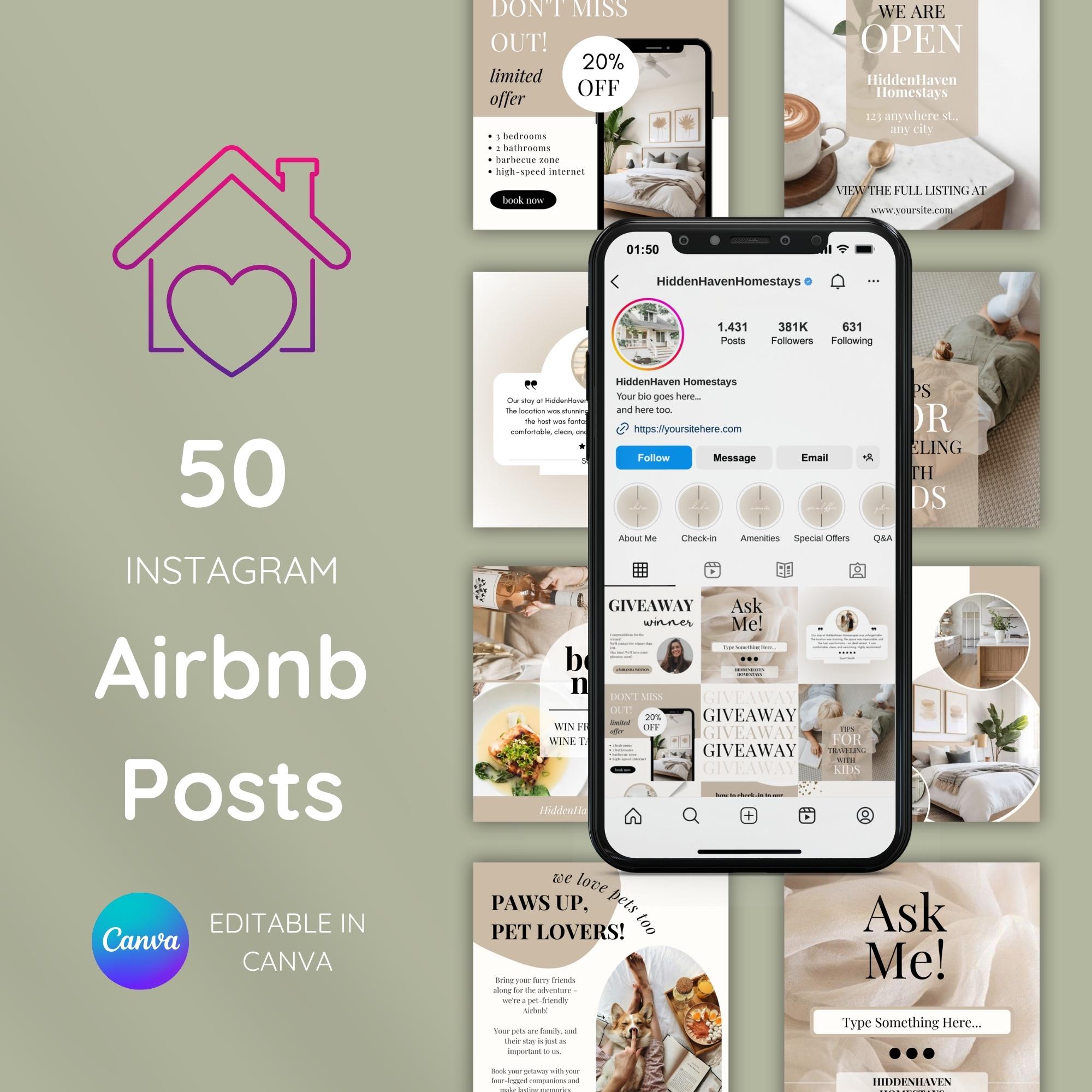 Social Media Templates for Airbnb Hosts and Vacation Rentals – Perfect ...