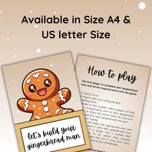 Roll a Gingerbread Man Dice Game Printable for Kids - Fun Christmas ...