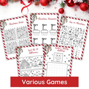 Holiday Advent Games Bundle | Printable Activities, Letter to Santa ...