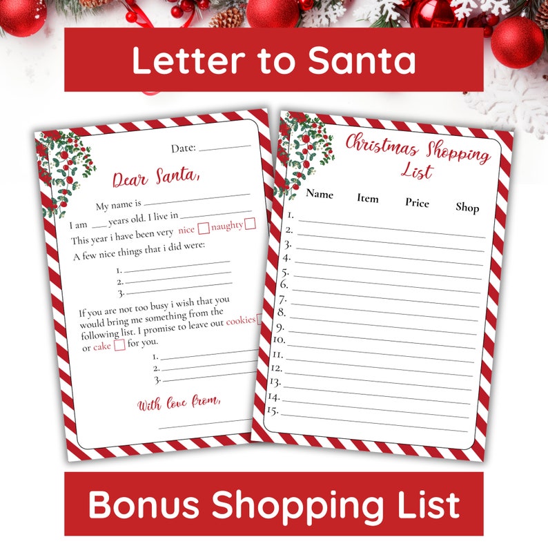 Holiday Advent Games Bundle | Printable Activities, Letter to Santa ...