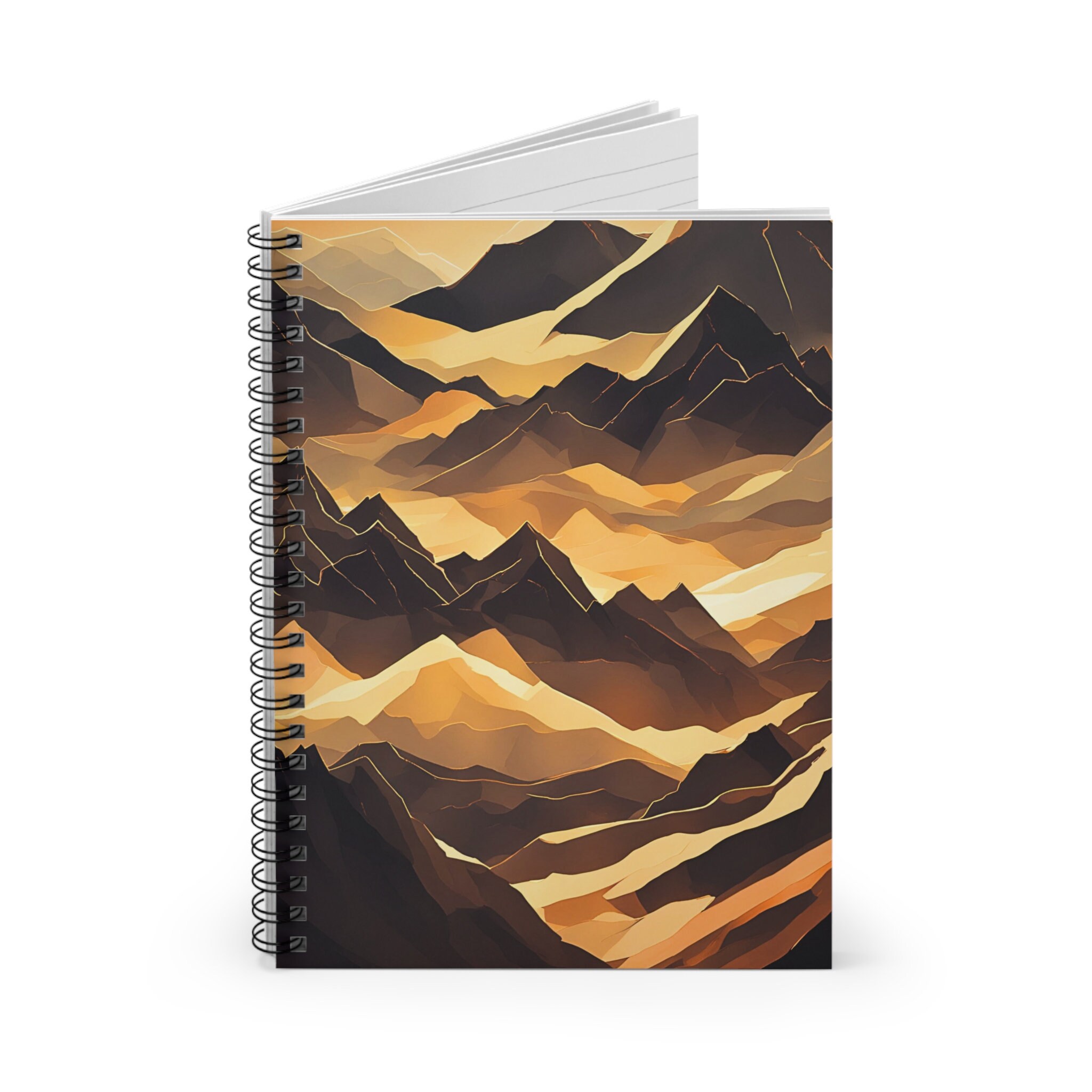 Orange Mountains Notebook Spiral Notebook Ruled Line 59 Sheets 6 X 8 ...