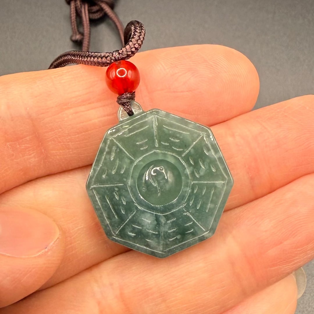 Yin Yang Jade Pendant - Etsy