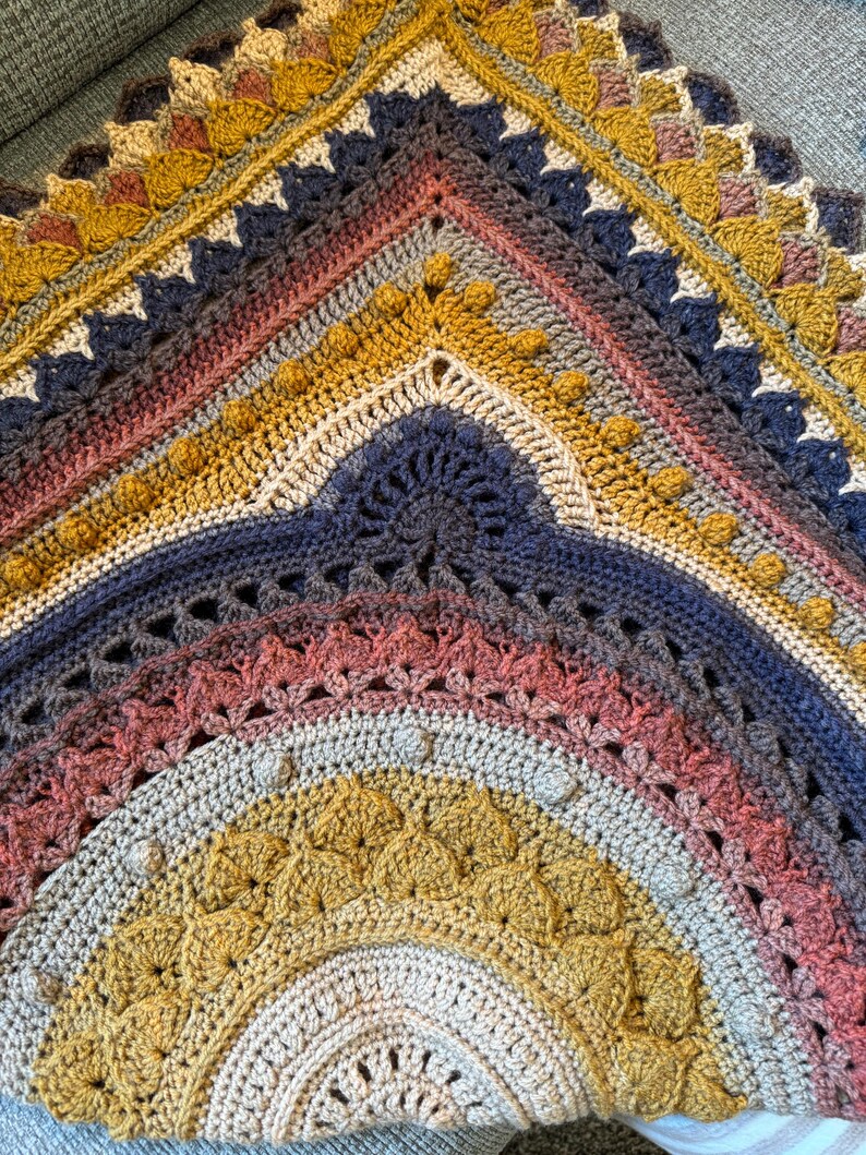Mandala Blanket, Crochet Mandala, Throw Blanket, Baby Blanket ...