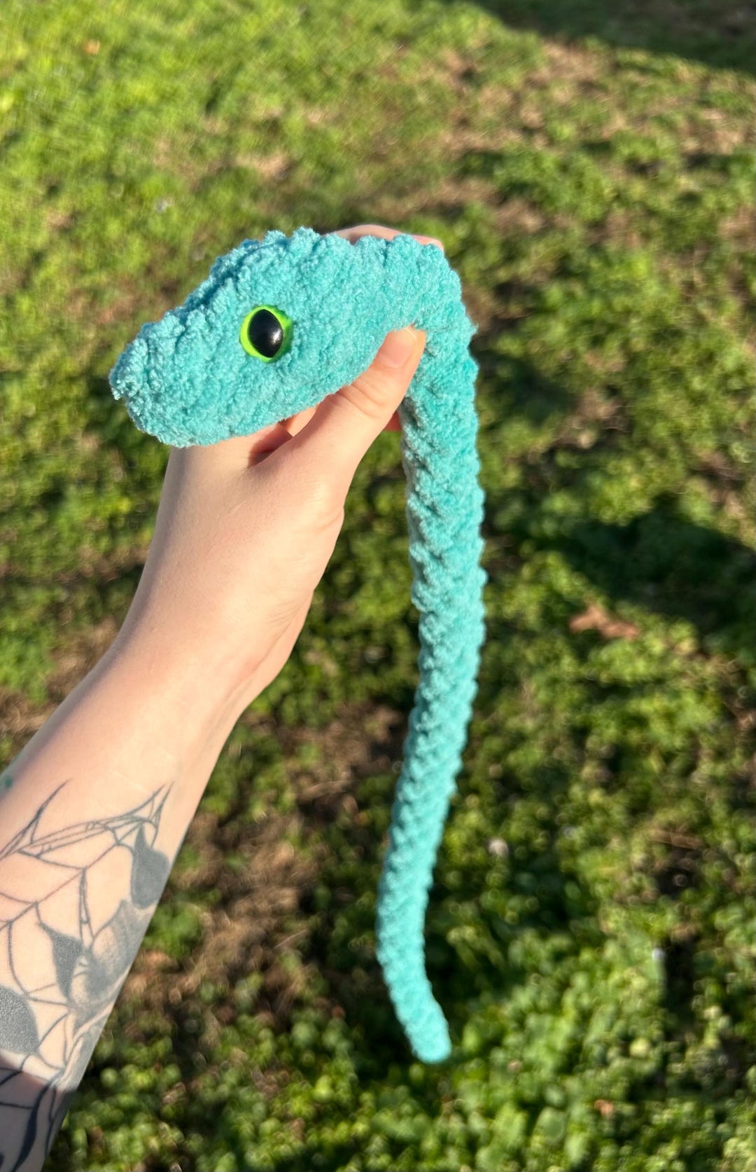 Baby Snake Plushie Green Tree Snake Long Baby Snake Plushie With Glow ...