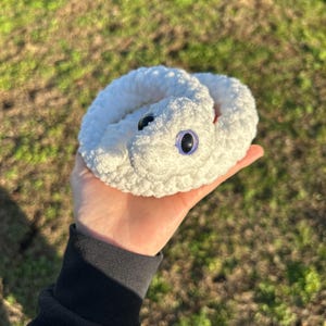 Baby Snake Plushie - Handmade 27inch Long White Stuffed Animal Snake ...