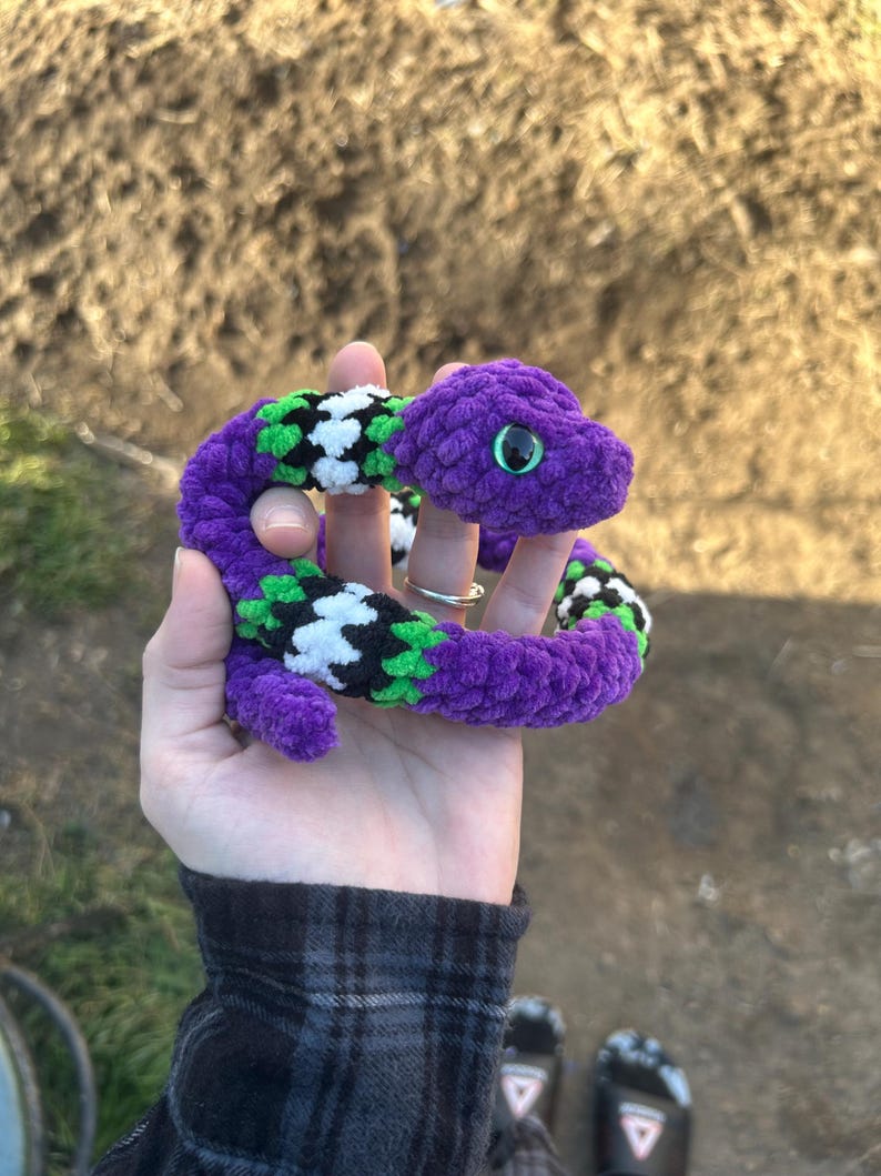 Baby Snake Plushie Baby Ball Python Snake Stuffed Animal With ...