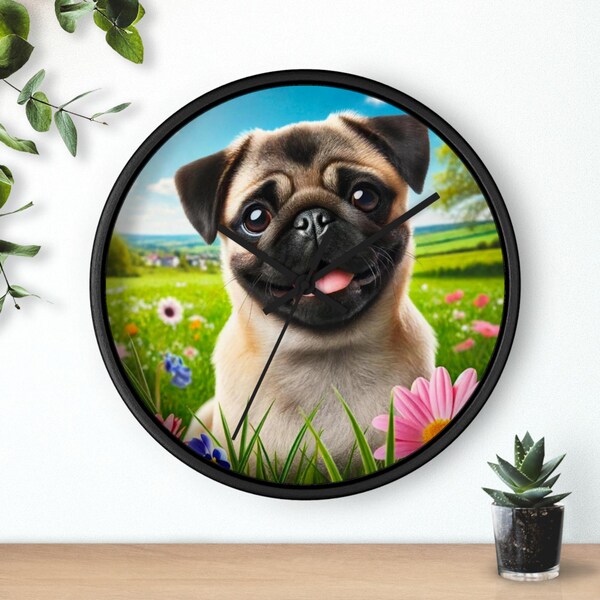 Pug Clock - Etsy
