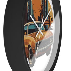 Vintage Muscle Car Wall Clock Retro City Vibes - Etsy