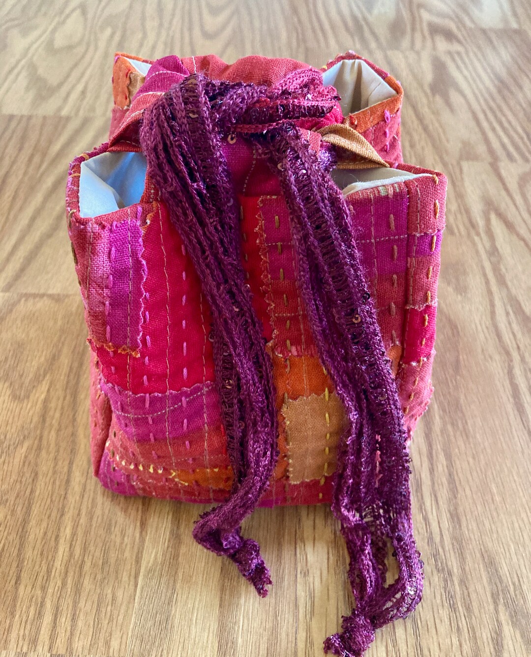 Japanese Rice Bag, Komebukuro Bag, Drawstring Bag, Handbag, Project Bag ...