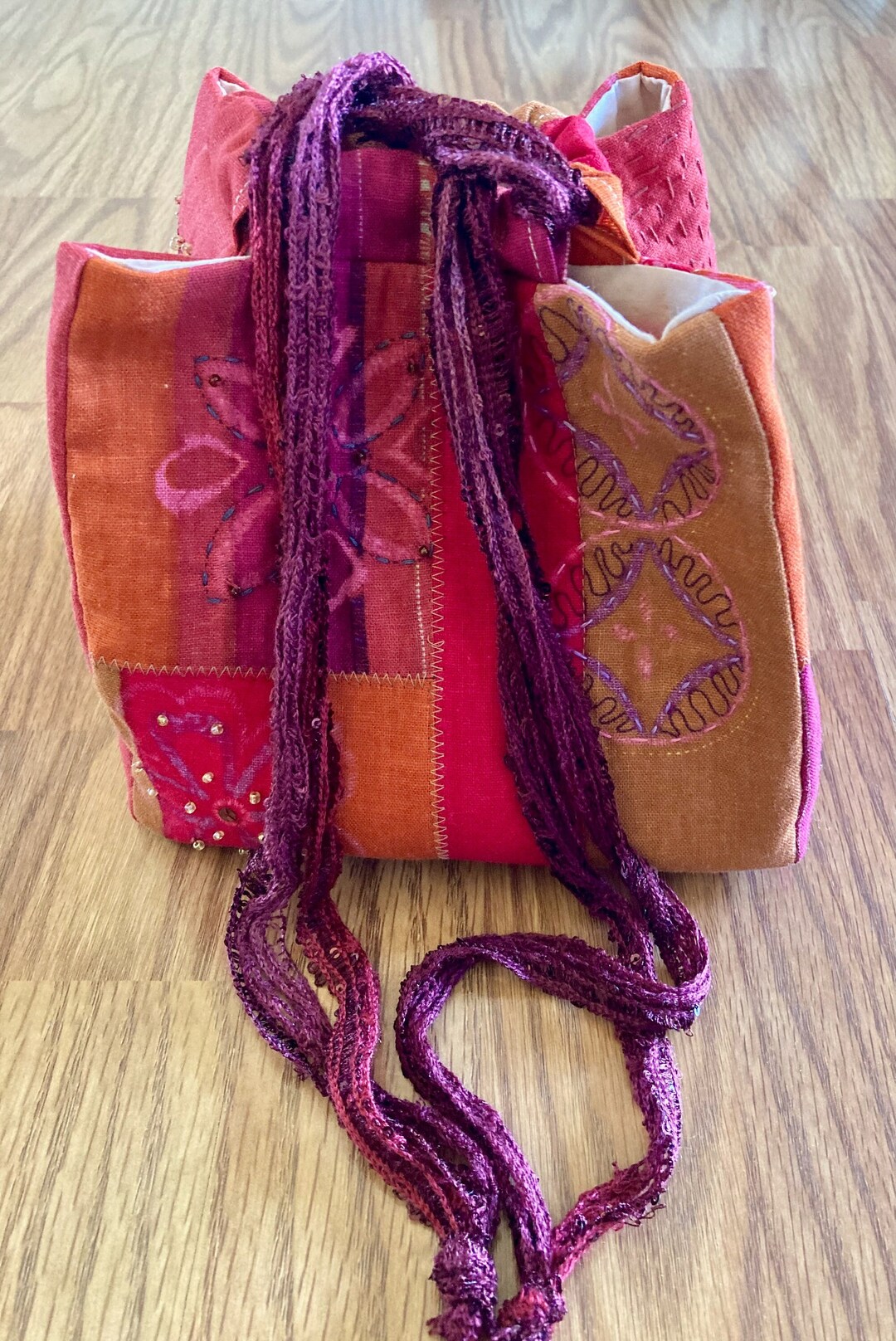 Japanese Rice Bag, Komebukuro Bag, Drawstring Bag, Handbag, Project Bag ...