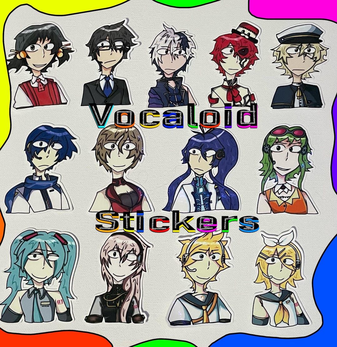Vocaloid Cartoonish Stickers - Etsy