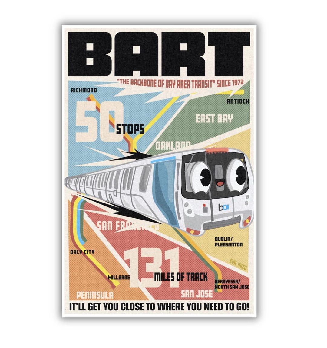 BART Poster (12 X 18) - Etsy