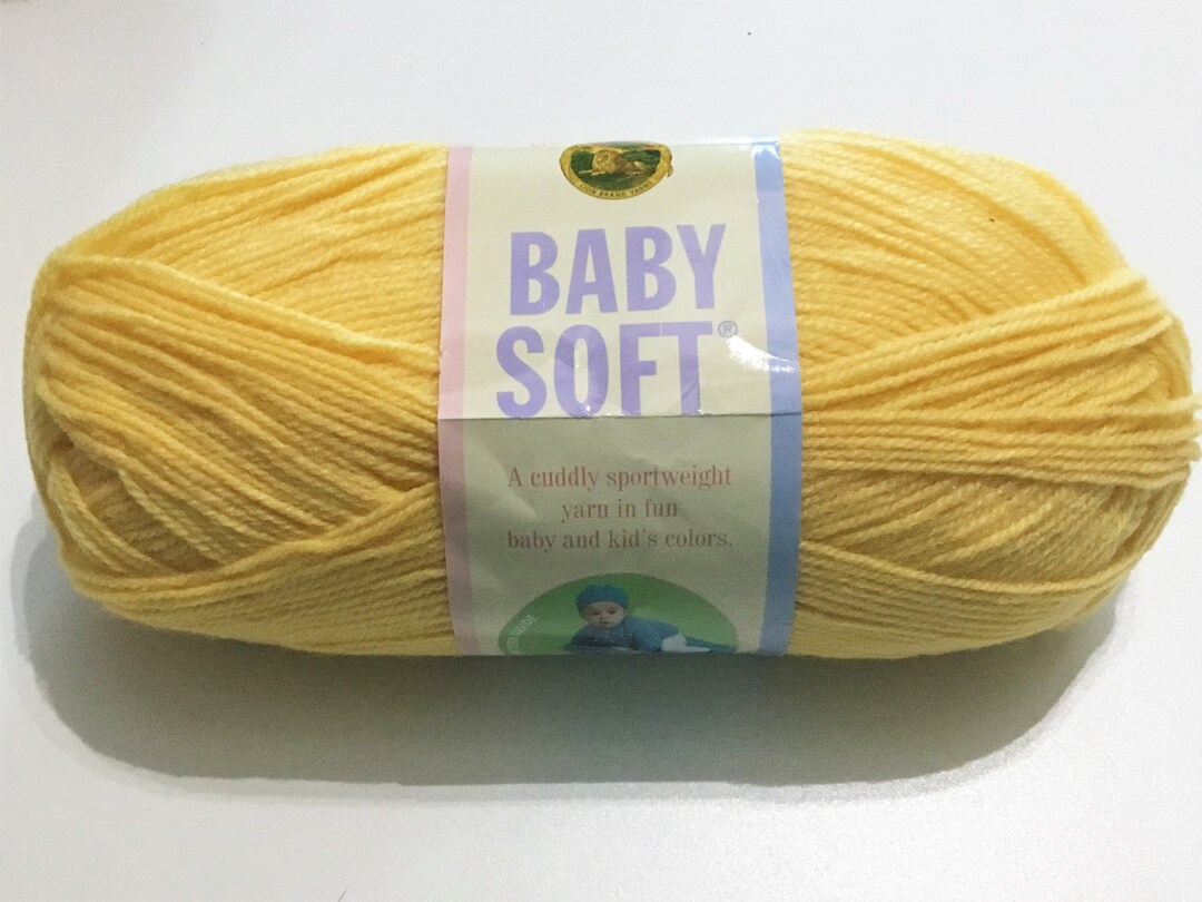 DISCONTINUED Lemon Drop Baby Soft Yarn by Lion Brand Yarn, Acrylic Mix ...