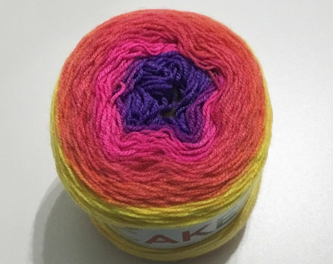 CLOWN CAR Loin Brand CUPCAKE Yarn, Acrylic Yarn, Dk Weight Yarn ...