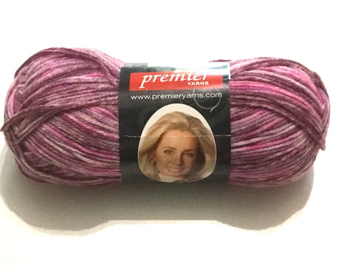 DISCONTINUED Pink Sugar Serenity Sock Yarn by Premier Yarns, Fingerling ...