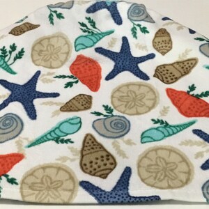 SEA SHELLS Plush Double Layer Hanging Crochet Towel, Coral, Seashell ...