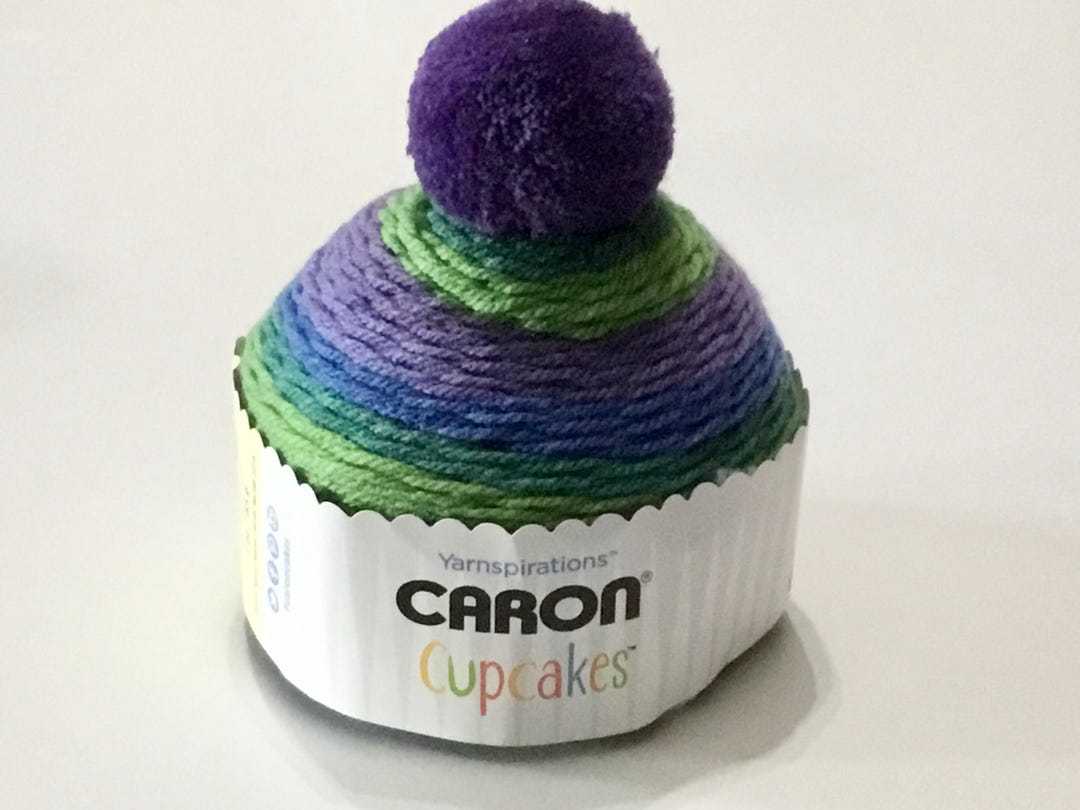 Discontinued Sour Grapes Cupcake Yarn by Caron Yarns, Acrylic Yarn, #3 ...