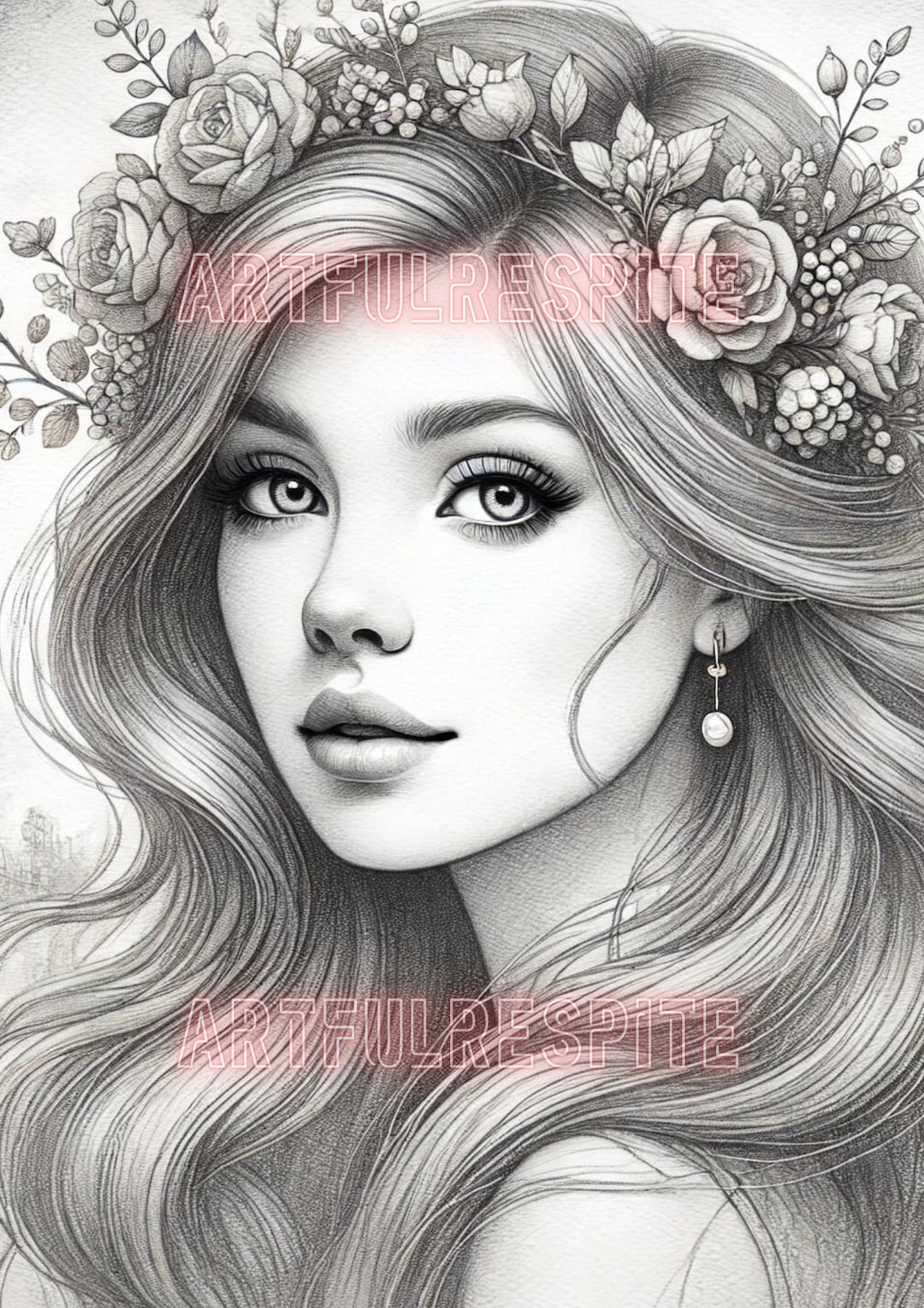 Printable Adult Women Colouring Pages Book Instant Download - Etsy
