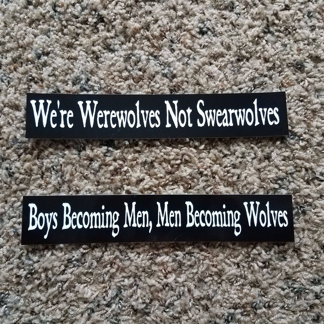 Pair of Werewolf Stickers - Etsy