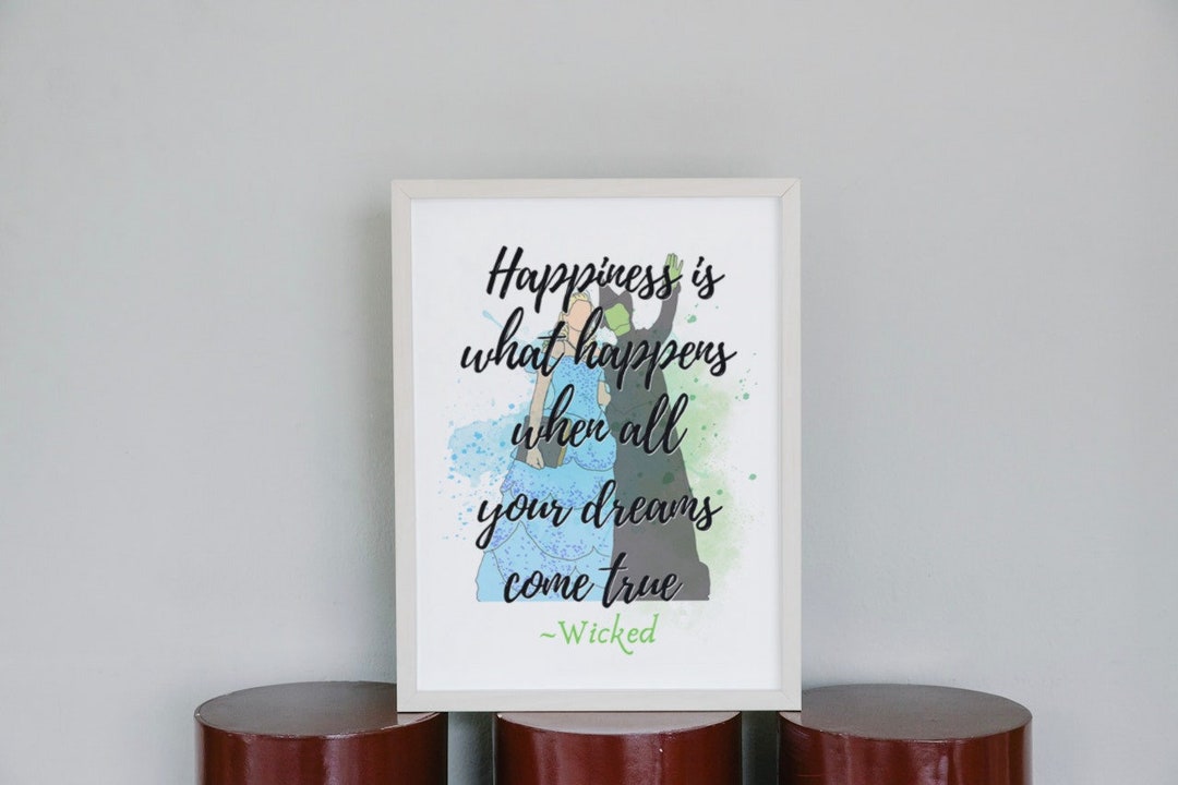 Wicked Musical Inspired Printable Wall Art, Instant Download, Wicked ...