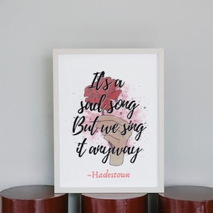 Hadestown Musical Inspired Printable Wall Art, Instant Download ...