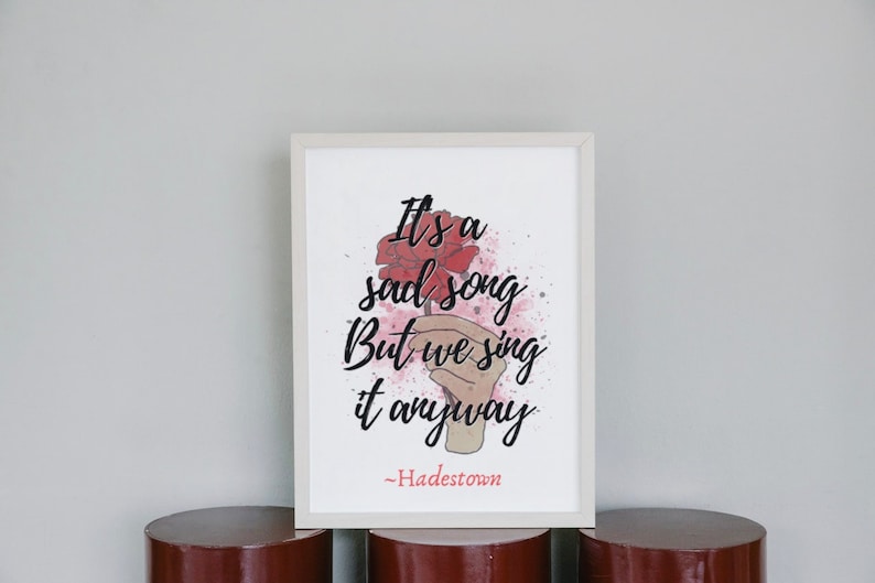 Hadestown Musical Inspired Printable Wall Art, Instant Download ...