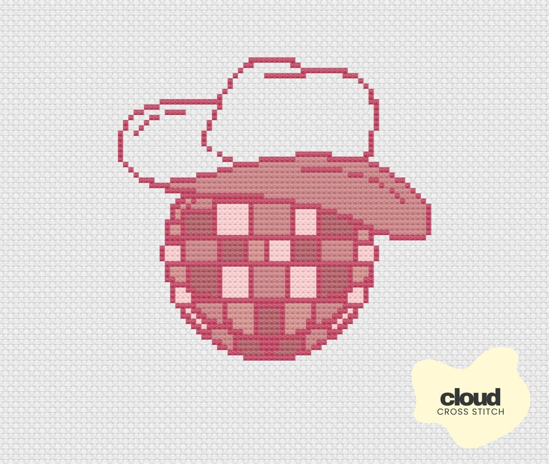 Disco Cowboy Cross Stitch Pattern Digital Download PDF Pink Colours - Etsy