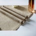Oatmeal Beige Burlap Farmhouse Table Runner, 72 Inch Rustic Woven ...