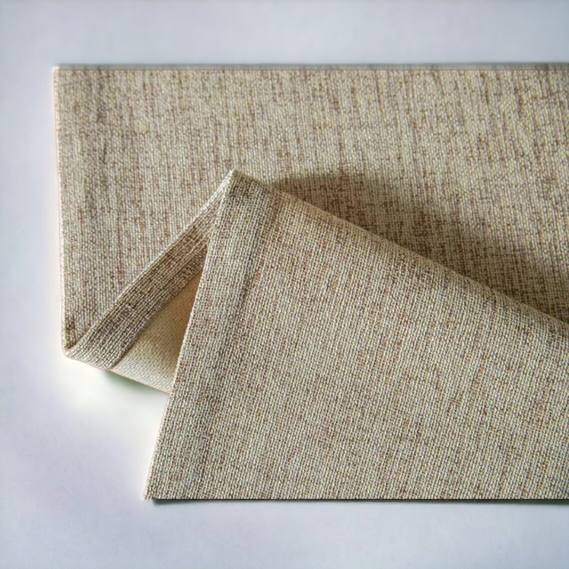 Oatmeal Beige Burlap Farmhouse Table Runner, 72 Inch Rustic Woven ...