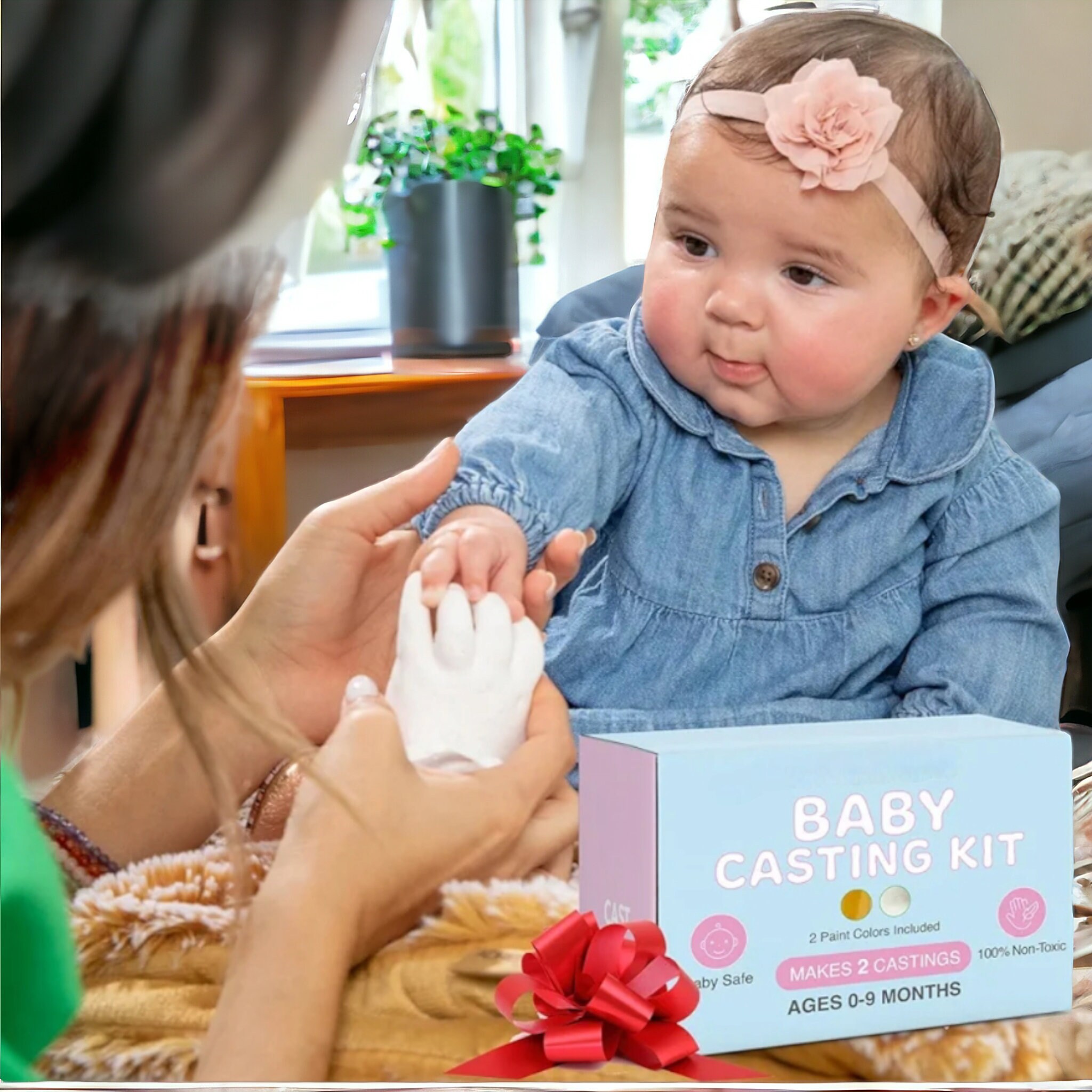 Infant Hand & Foot Keepsake Casting Kit - Plaster Hand Molding for ...