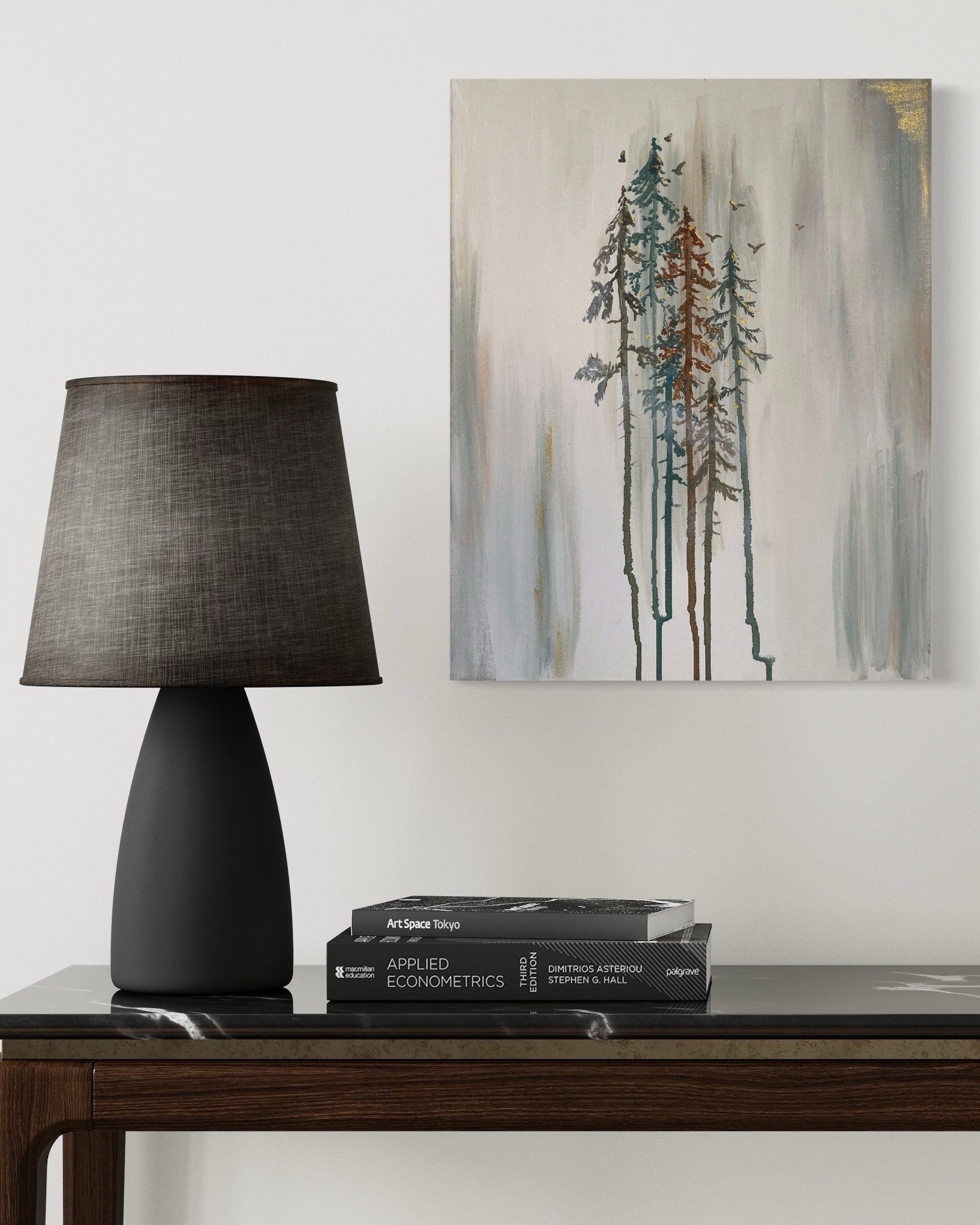 Unity in Nature: Abstract Tree Painting - 30x40cm Acrylic Art Original ...