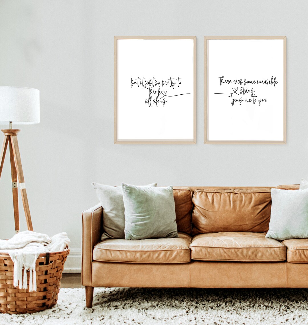 Invisible String Lyrics Print Digital Download, Invisible String Poster ...