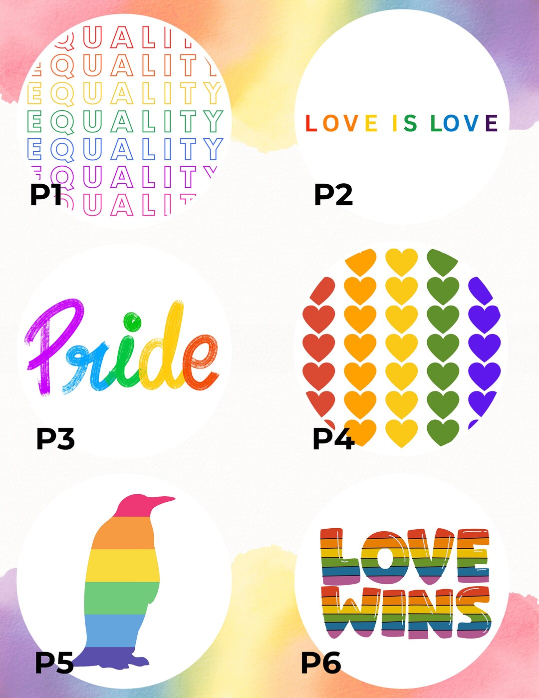 Pride Cocktail Drink Toppers Cocktail Drink Art - Etsy