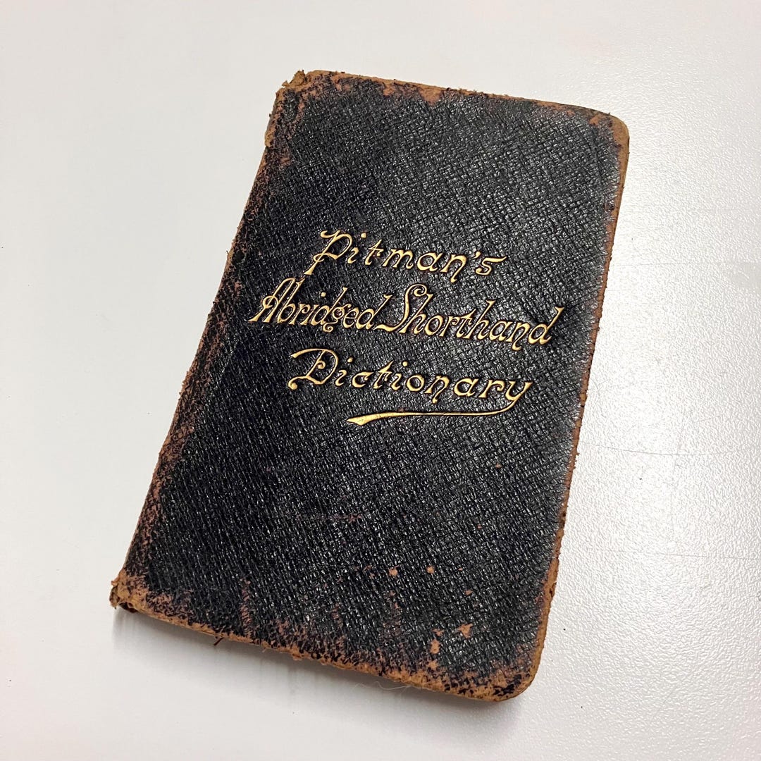 Early Edition Pitman’s Abridged Shorthand Dictionary - Etsy