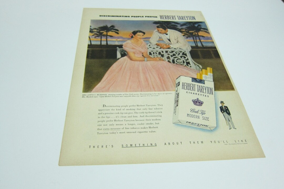 1951 Herbert Tareyton Cigarettes Advertisement - Etsy