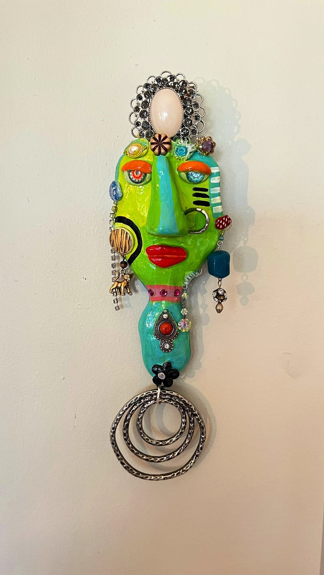 Paint Brush Head With Rings Polymer Clay Original Wall Art - Etsy