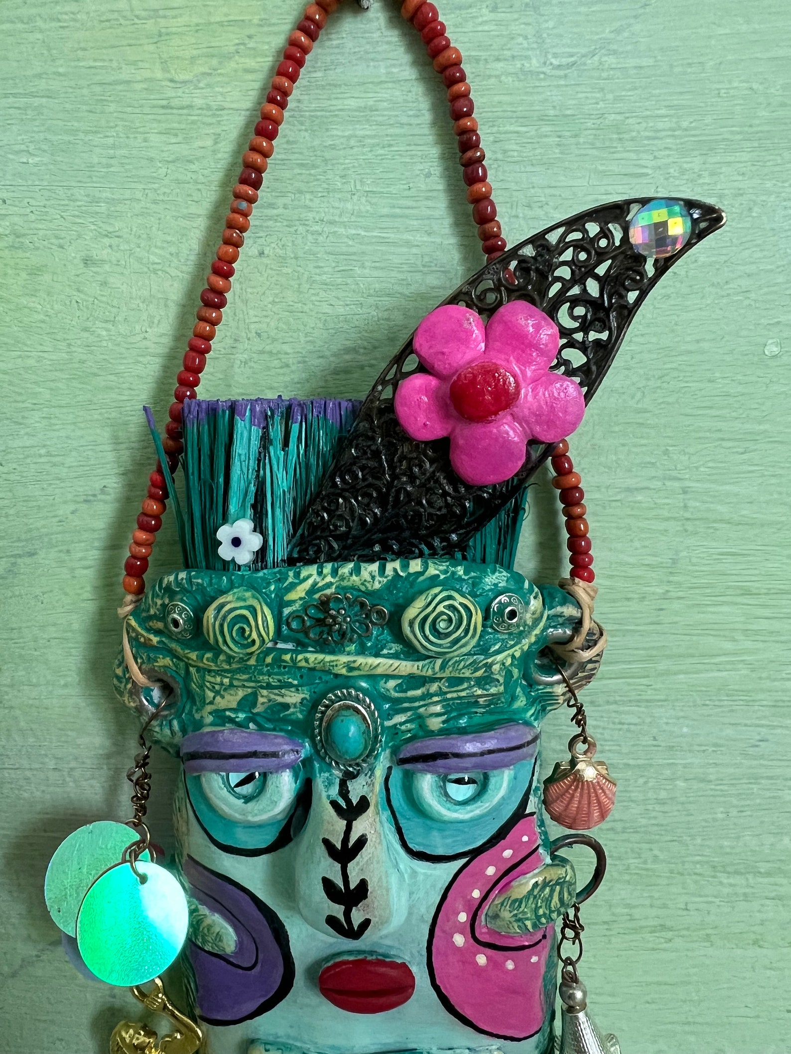 Love Life Spirit Guide With Mermaid. Polymer Clay Wall Art. Home Decor - Etsy