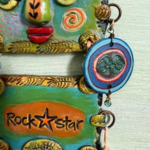 Rock Star With Troll Polymer Clay Wall Art. Home Decor - Etsy