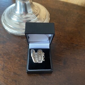 Sterling Silver Gothic Style Coffin Ring/ Skeleton - Etsy
