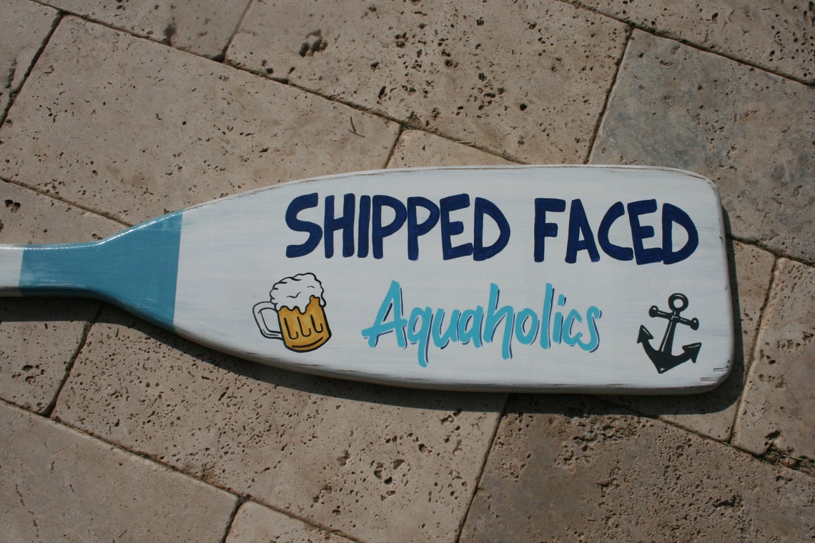 Custom Painted Oar Personalized Boat Oar Boat Paddle Beach | Etsy