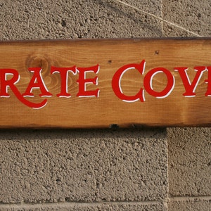 Pirate Sign, Pirate Cove Wooden Sign, Beach/pool Decor, Kid's Room ...