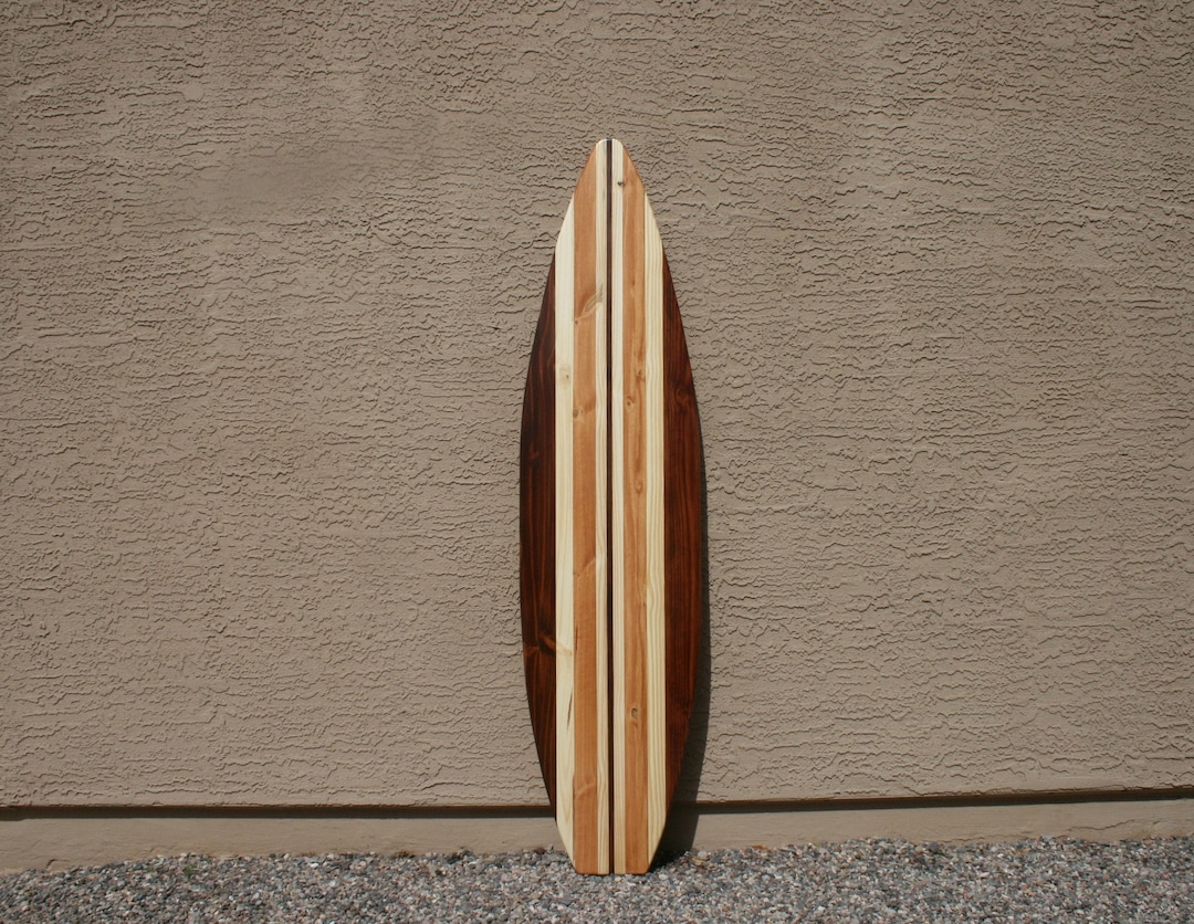 6 Foot Wood Surfboard Wall Art, Beach House Decor, Hawaii Surfboard ...