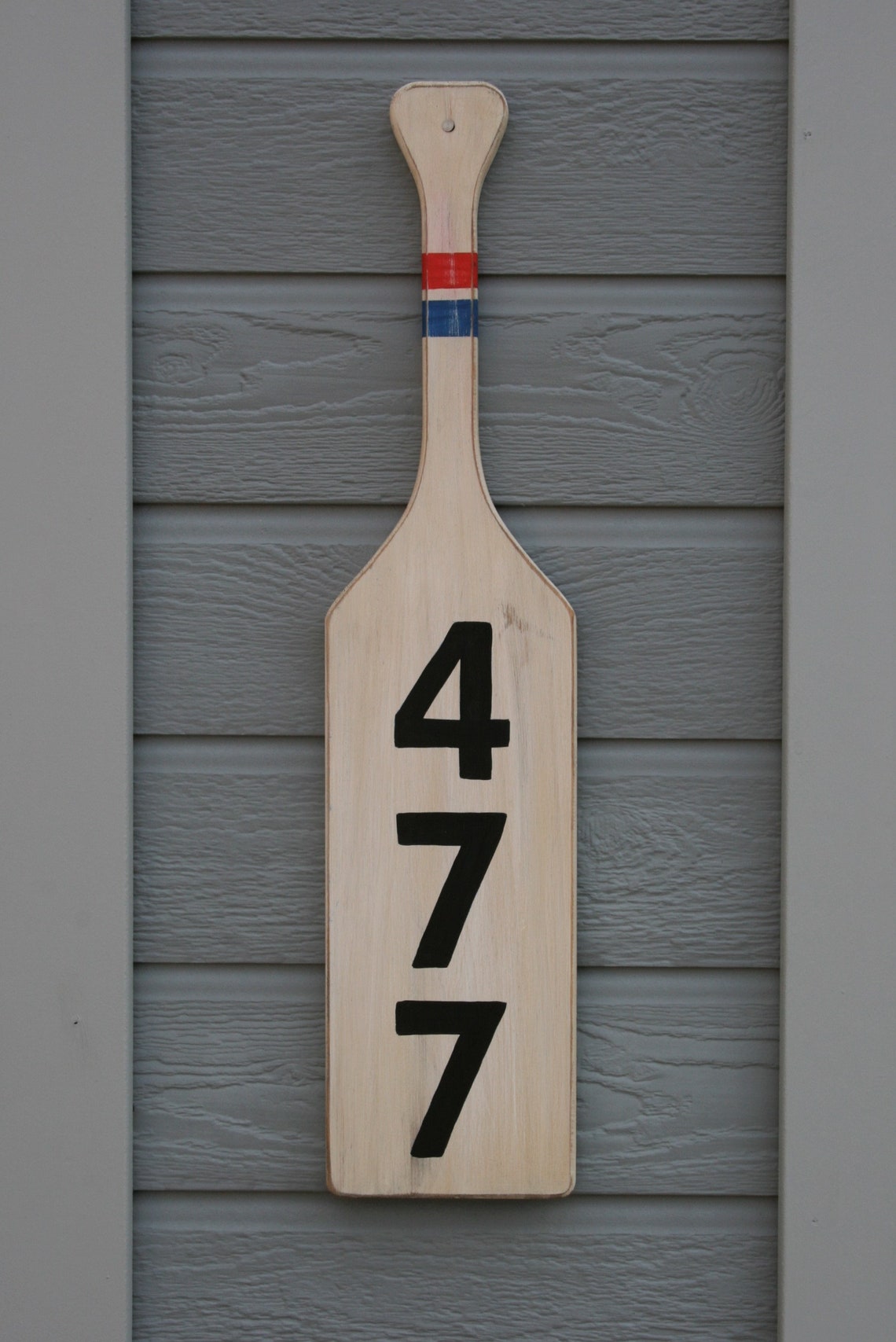Custom Painted Oar Address Sign for Beach House or Lake House - Etsy