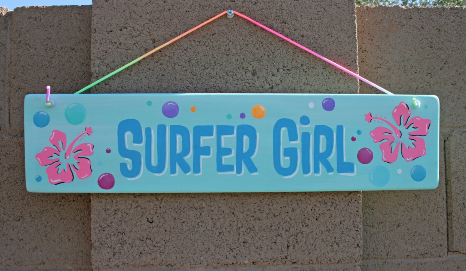 Surfer Girl Wooden Sign, Beach Room Decor, Door Hanger - Etsy