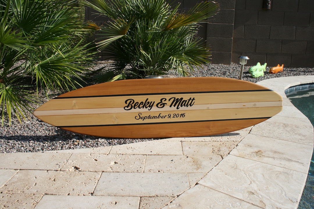 Surfboard Wedding Guestbook/sign In, Tropical Beach Wedding Decor ...