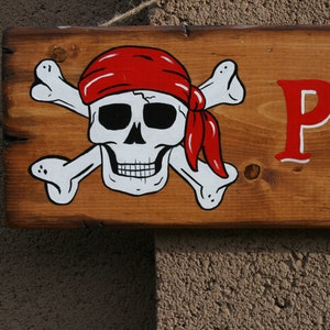 Pirate Sign, Pirate Cove Wooden Sign, Beach/pool Decor, Kid's Room ...