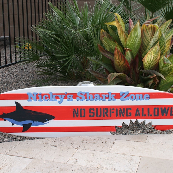 Shark Bite Surfboard - Etsy