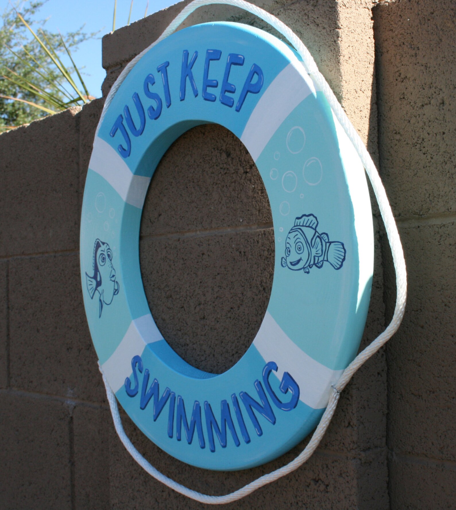 Pool decor life preserver wood life preserver Wood Sign | Etsy