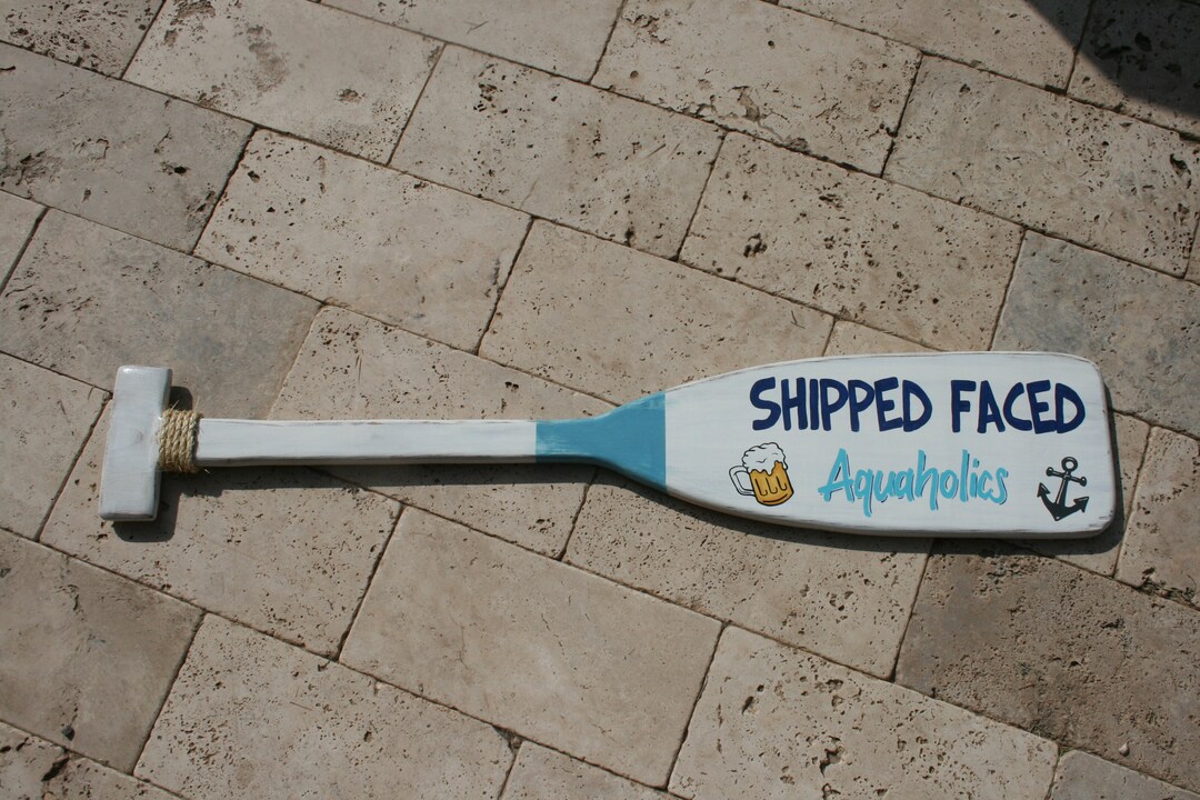 Custom Painted Oar, Personalized Boat Oar, Boat Paddle, Beach House ...